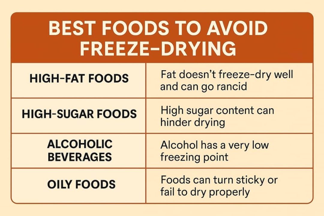 3 Foods to Avoid Freeze-Drying - Survival Freedom