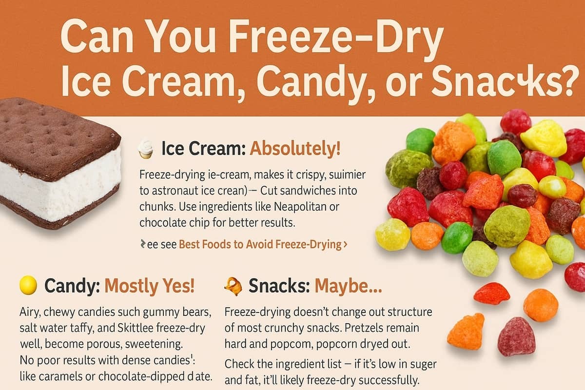Can You Freeze-Dry Ice Cream, Candy, or Snacks? - Survival Freedom