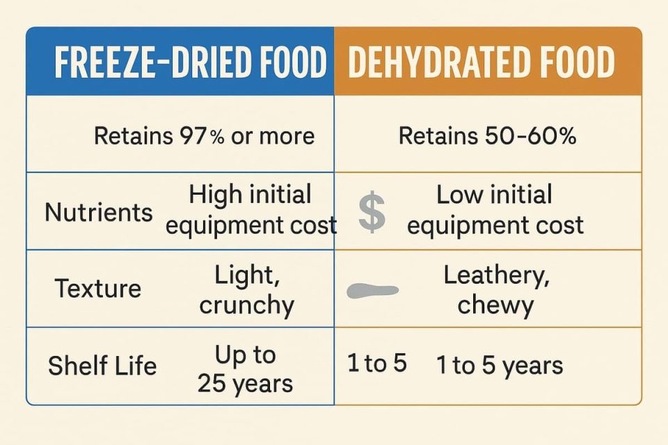 Freeze-Dried Food vs Dehydrated - Which Is Healthier and Lasts Longer ...