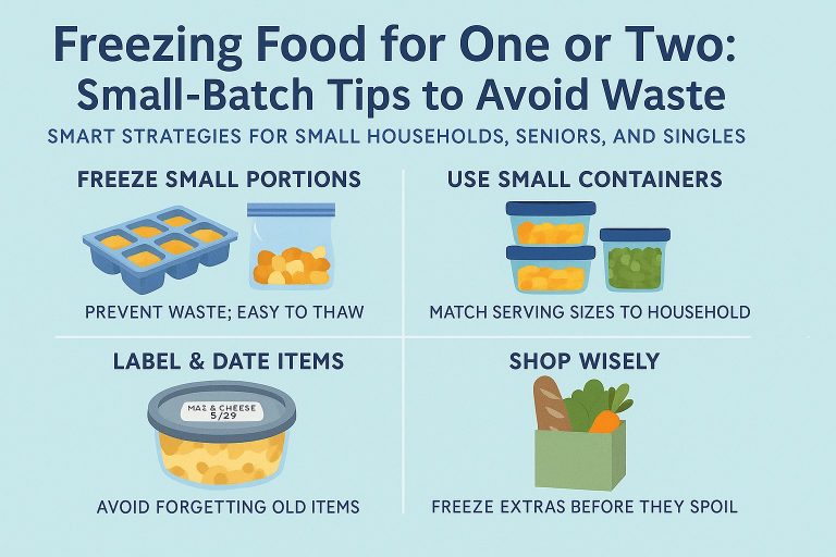 Freezing Food for One or Two | Small-Batch Tips to Avoid Waste ...