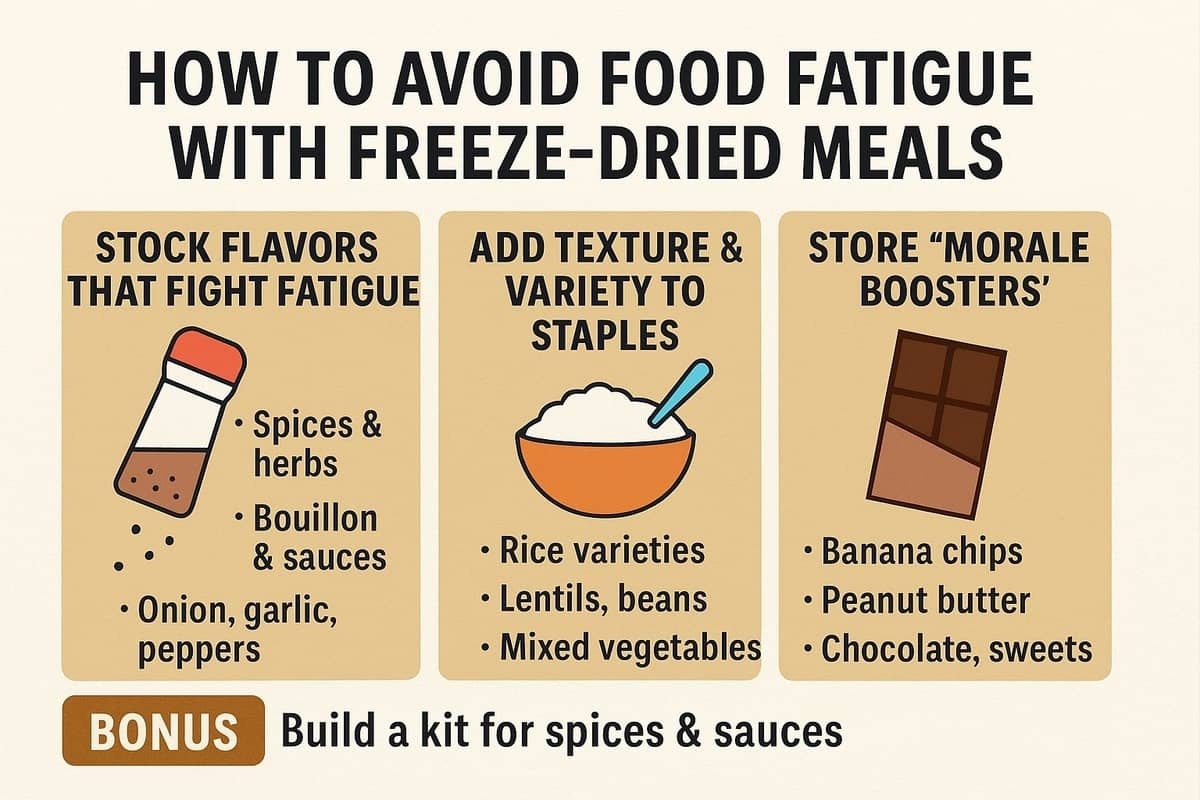 How to Avoid Food Fatigue with Freeze-Dried Meals - Survival Freedom