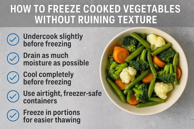 How to Freeze Cooked Vegetables Without Ruining Texture - Survival Freedom