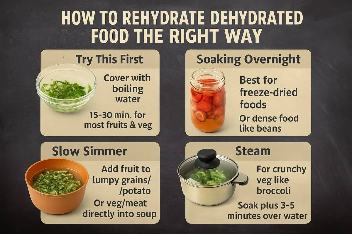 How to Rehydrate Dehydrated Food the Right Way - Survival Freedom