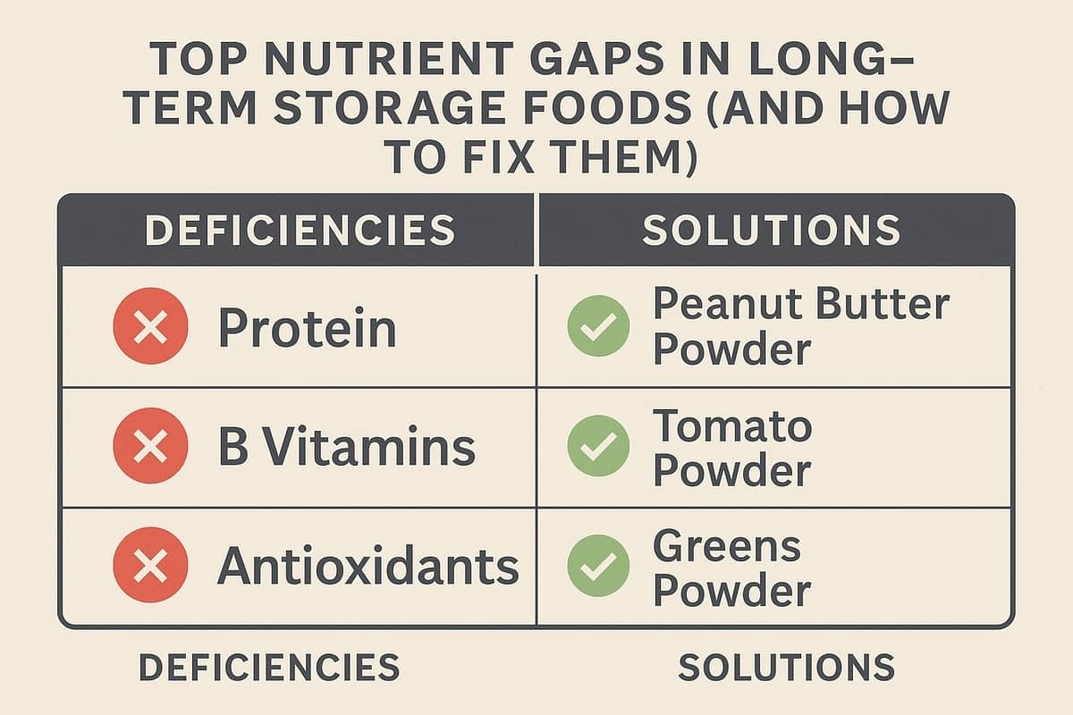 Top Nutrients Missing from Long-Term Storage Foods (And How to Fix It ...